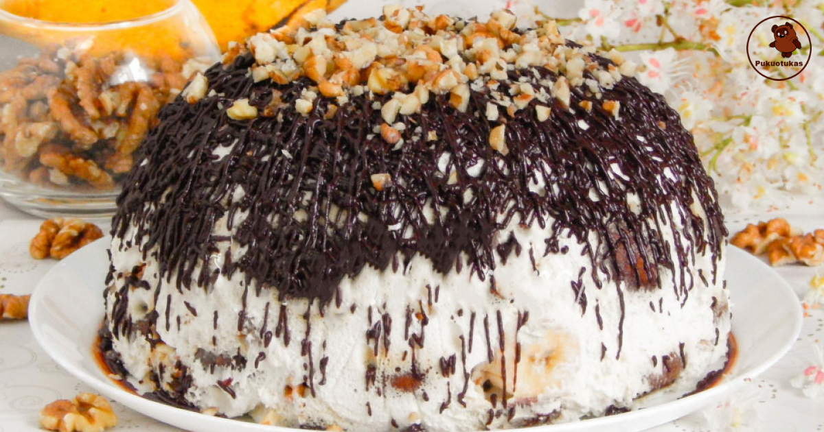 Skanus ir saikingai saldus tortas iš 3 ingredientų, kurio nereikia ...