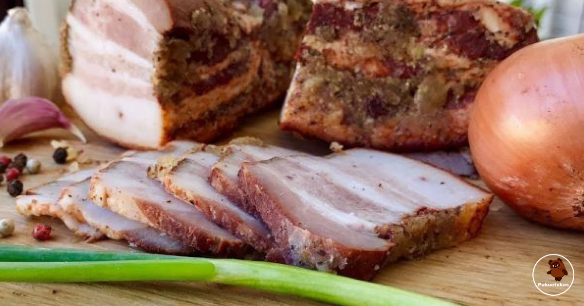 Neįprastas lašinių paruošimo receptas. Lašiniai gaunasi kaip rūkyti ...