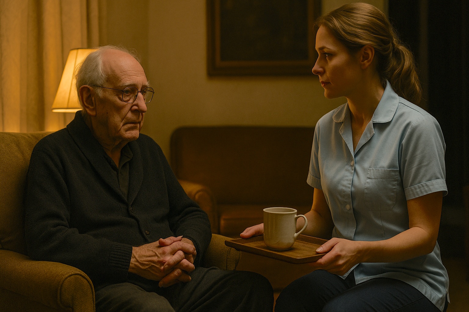 Jau ilgai to neturėjau! — tarė 82 metų senolis savo naujajai slaugai ...